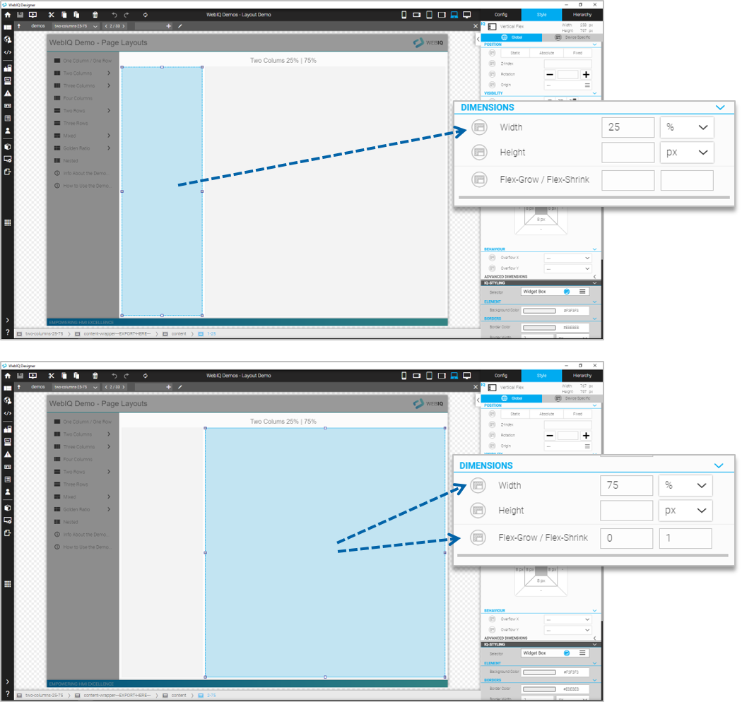 Keep Flexible: Create Dynamic Layouts - Web IQ Web HMI by Smart HMI